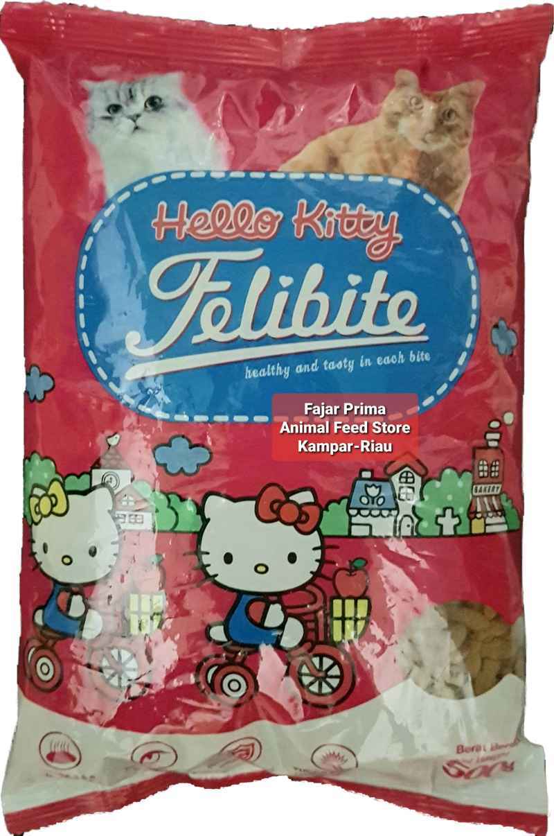 Promo Makanan Kucing Felibite Hello Kitty 500 gr Kibble Ikan Diskon 25% ...