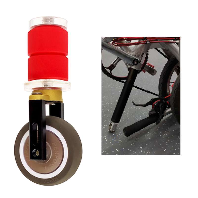 Jual Folding Bike Easy Wheel Roller Seatpost Inserted, Folded Up ...