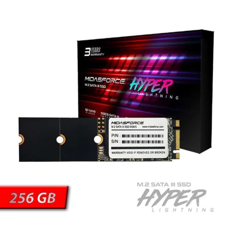 Jual Midas Force Hyper Lightning 256gb Sata Ssd M2 - Black Di Seller ...