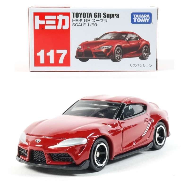 Jual Tomica 117 Toyota GR Supra Red Gray (Non Stiker) Reguler Diecast ...