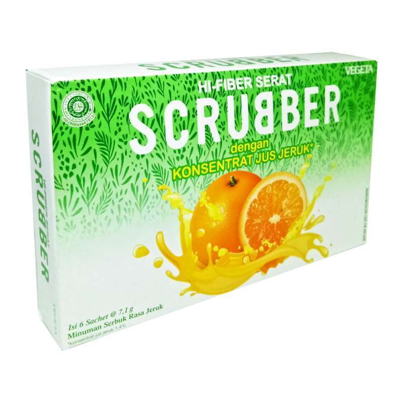 Jual Vegeta Scrubber Hi-Fiber Jeruk [6 sachet] di Seller Mose Mart ...