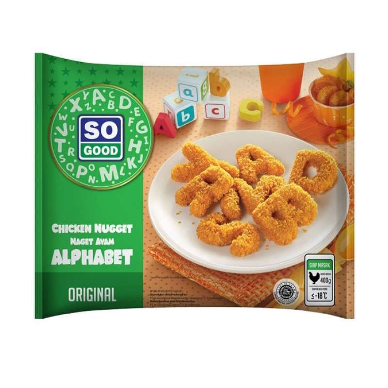 Jual SO GOOD ALFABETH Chicken Nugget So Good Naget Ayam Alfabeth 400gr ...