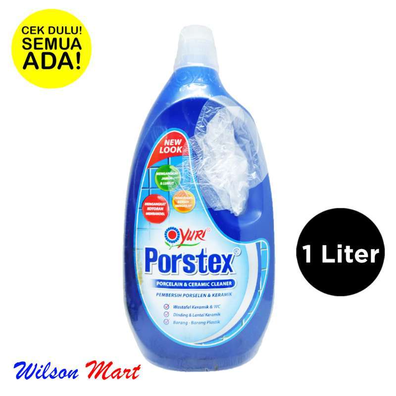 Jual YURI PORSTEX BIRU 1000 ML 1 LITER di Seller Wilson Mart Official ...