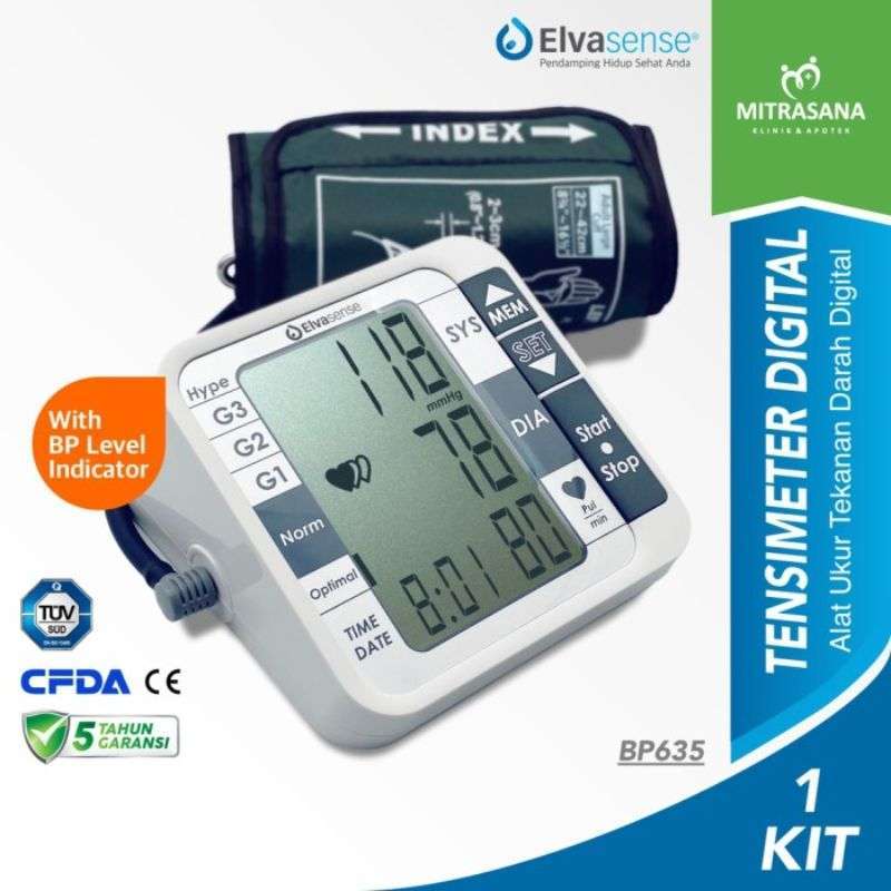 Jual Elvasense Blood Pressure Monitor (Bp635) di Seller Viva Apotek ...
