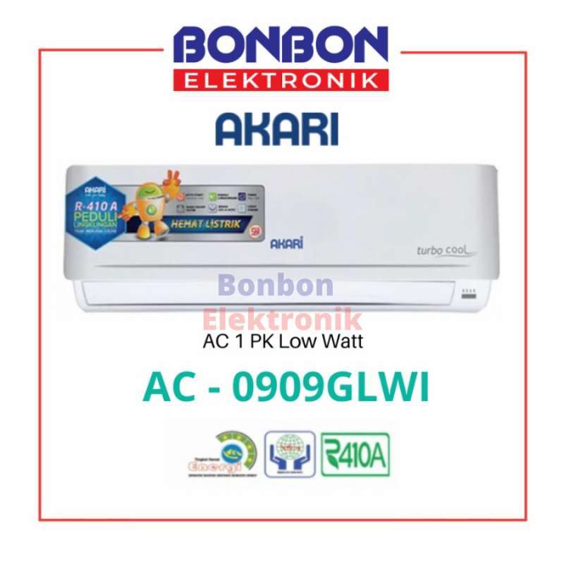 Jual Akari AC 1PK AC-0909GLWi / 1 PK 0909 GLW TURBO COOL LOW WATT di ...