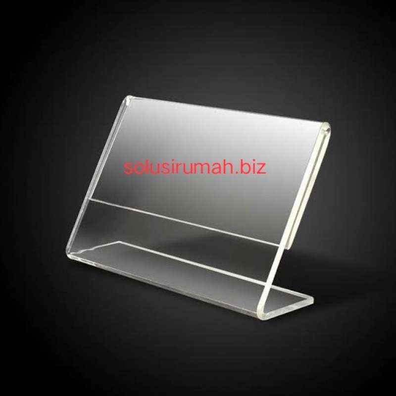 Jual display acrylic 90x63mm kartu nama tebal 2mm card holder clear ...