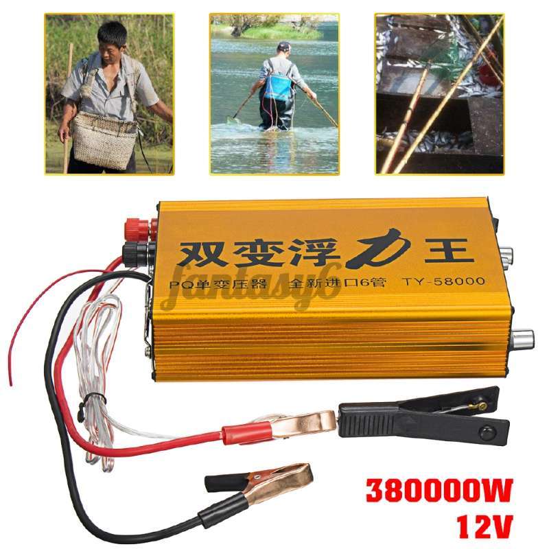 Jual Ultrasonic Inverter Electric Fish Fisher Fishing Machine Shocker ...