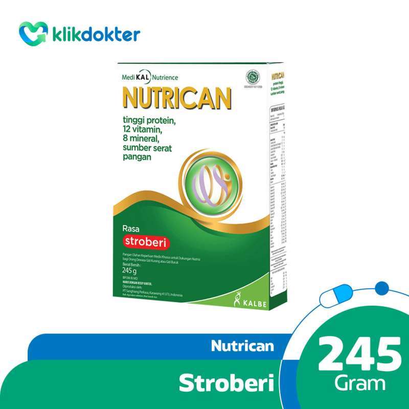 Jual Nutrican Strawberry 245gr - Nutrisi Tinggi Energi dan Protein di ...