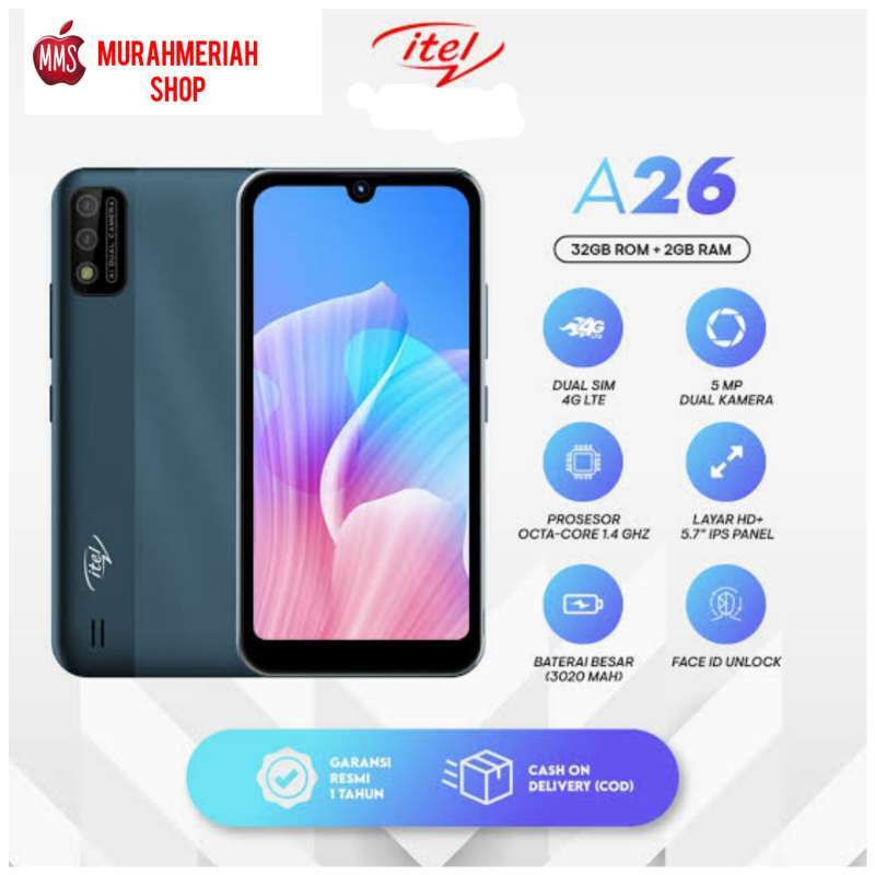 Jual Itel Vision A26 2GB/32GB Garansi Resmi - Light Purple di Seller ...