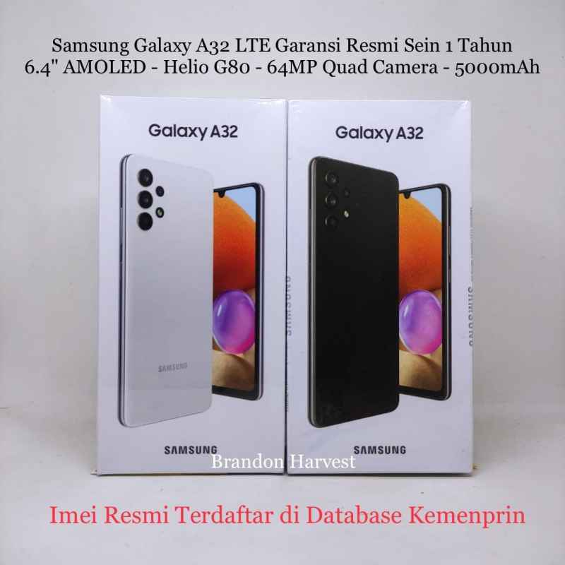 Jual Samsung Galaxy A32 6gb 128gb Mediatek Helio G80 64mp Quad Camera