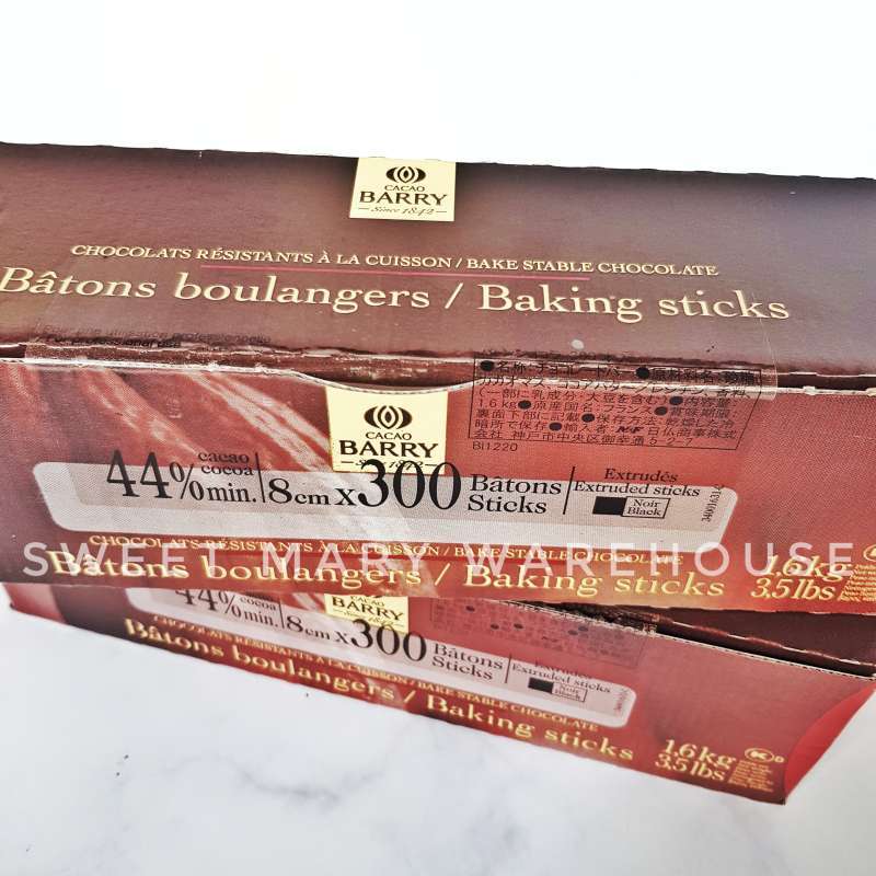 Jual Cacao Barry BAKING STICKS 1kg 44% Chocolate Baton Dark Callebaut ...