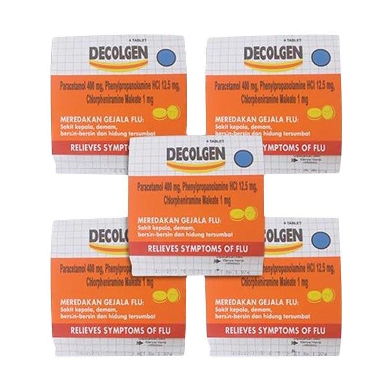 Jual Decolgen Obat Flu [5 Strip/ 4 Tablet Per Strip] Di Seller Apotik ...
