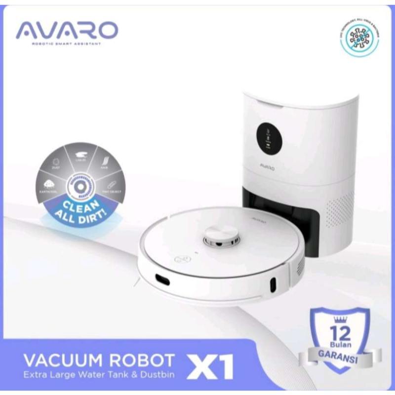 Jual Avaro X1 Robot Vacuum Cleaner 2 in 1 Sweep & Mop with UVC Garansi ...
