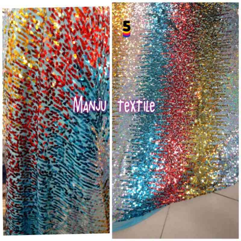 Jual (Harga per 0,5m )Kain sequin gradasi / bahan sequin seribu payet ...