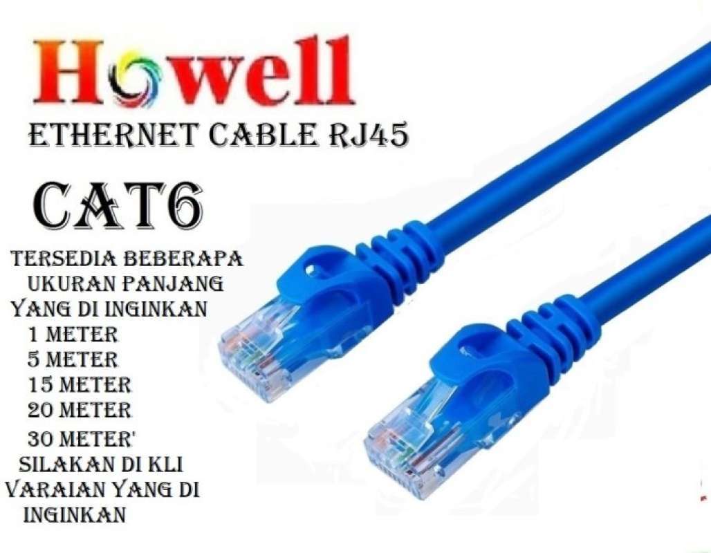 Jual Howell Kabel LAN Cat 6 5m,15m, 20m, 30m Internet Cable LAN UTP di Seller GOLDEN CASUARINA ...