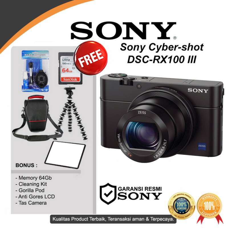 Jual Sony CyberShot DSC RX100 Mark III RX 100 Mark 3 - RESMI SONY ...