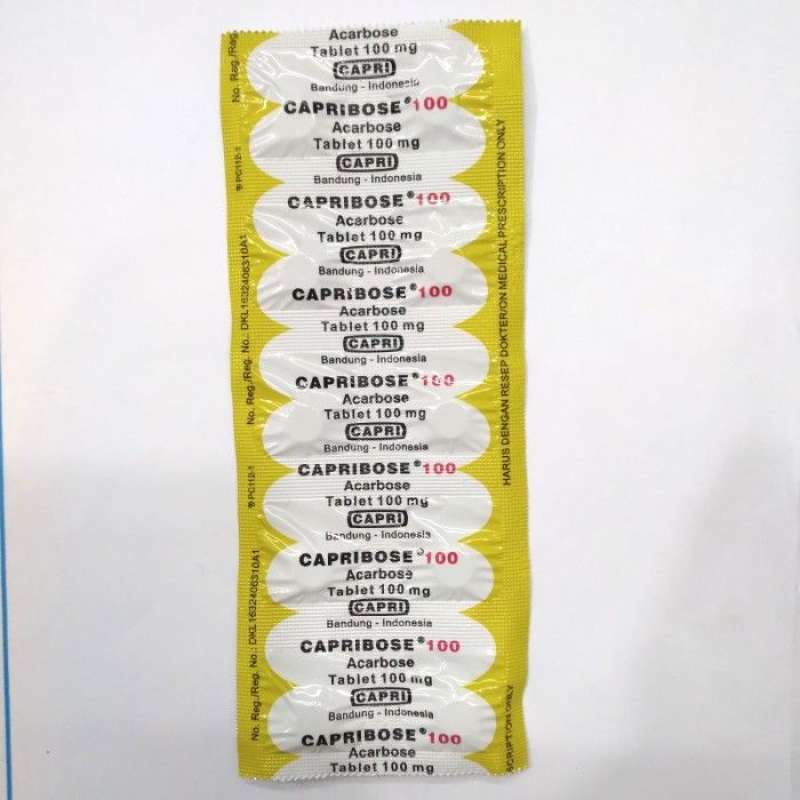 Jual Original Capribose 100mg (Acarbose) per lembar di Seller Zona ...