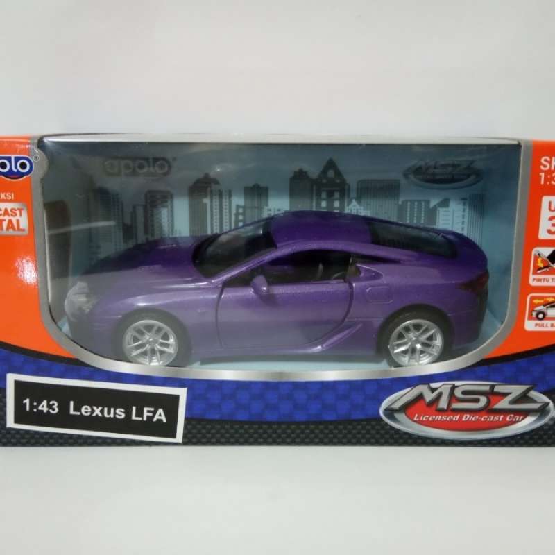Jual Diecast mobil Lexus LFA purple miniatur mobil sport apolo harga ...