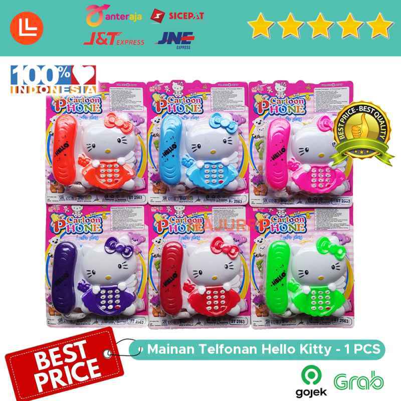 Promo Mainan Telepon Telpon Hello Kitty Pakai Baterai Kemasan Plastik ...