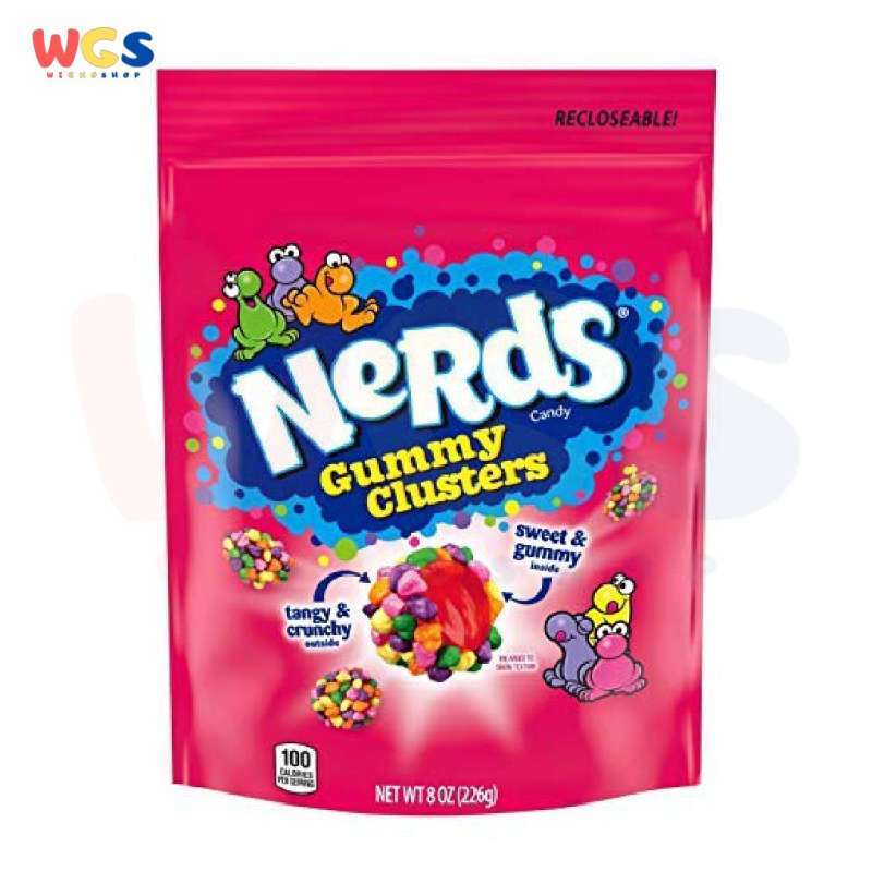 Jual Permen Nerds Candy Gummy Clusters Yummy Crunchy 8oz 226g di Seller ...