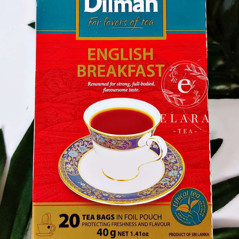 Jual Dilmah English Breakfast Tea Bags 20x1.5gr Teh Celup Premium 40gr ...