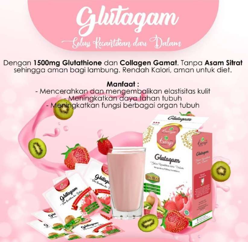 Jual Batrisyia Herbal Glutagam L-Glutathione plus Collagen Gamat [150 ...