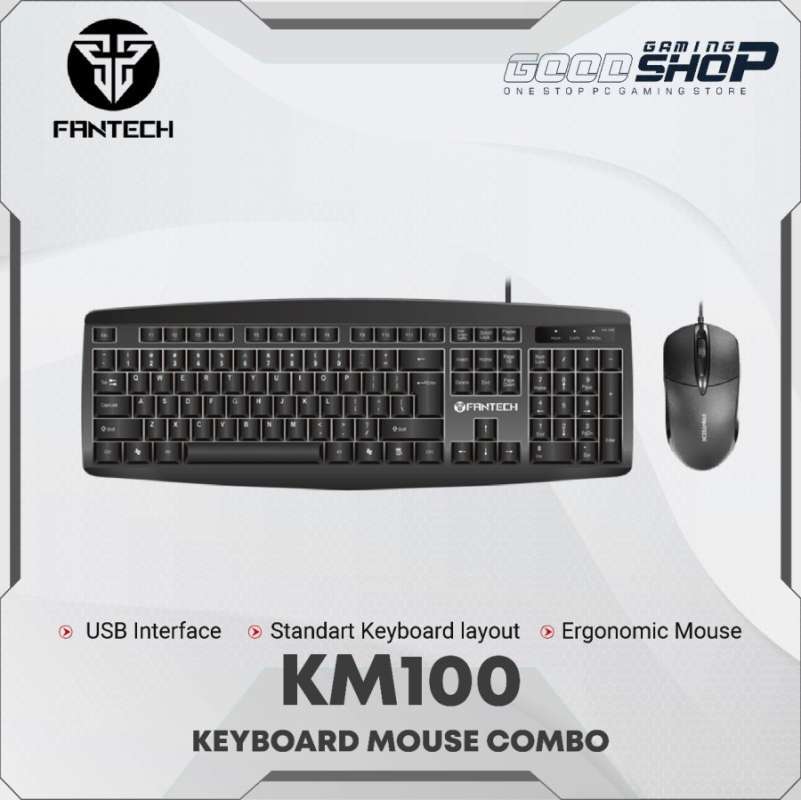 Jual Fantech Keyboard Mouse Km100 - Gaming Keyboard Di Seller Good ...