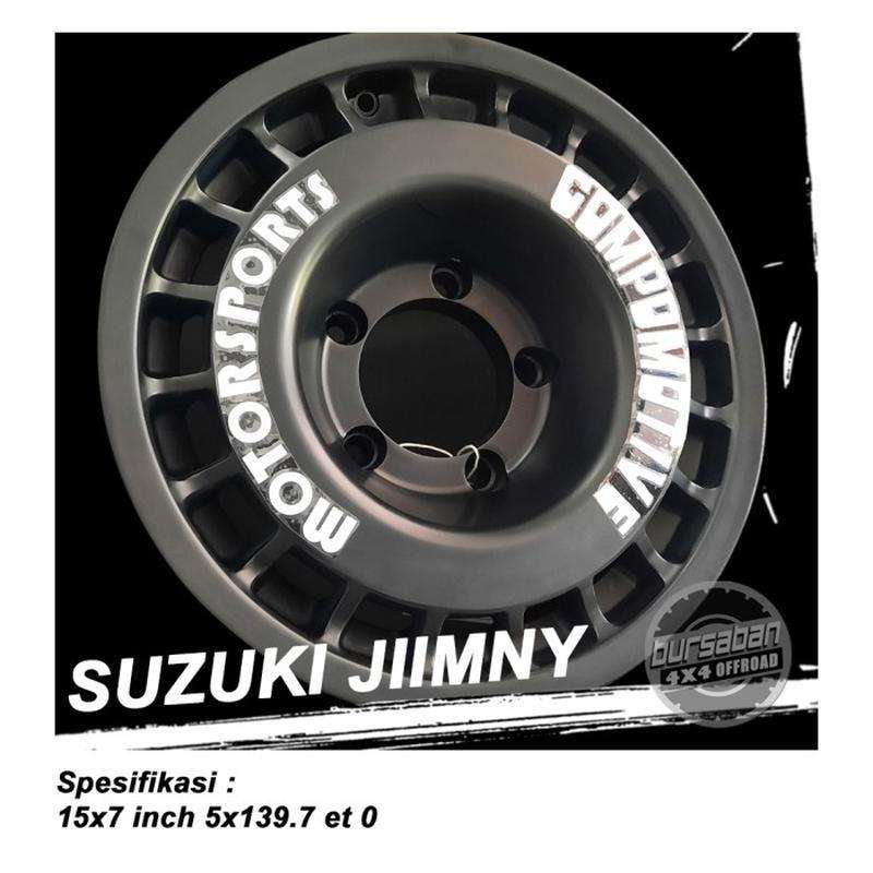 Jual Velg Jimny RL Compomotif Classic R15 Rally Look 5x139.7 et 0 di ...