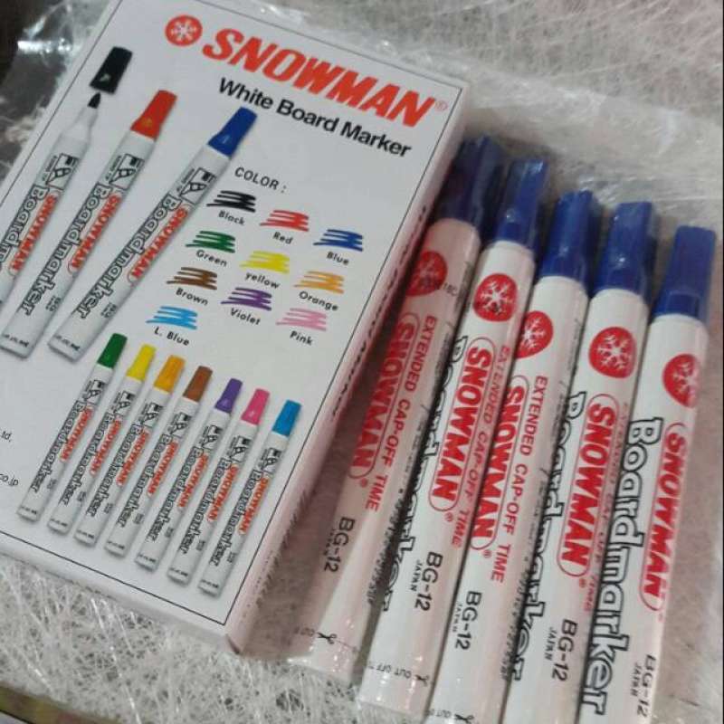Jual SNOWMAN B.MARKER BG-12 BIRU di Seller Ayu Nadi - Pemecutan, Kota ...