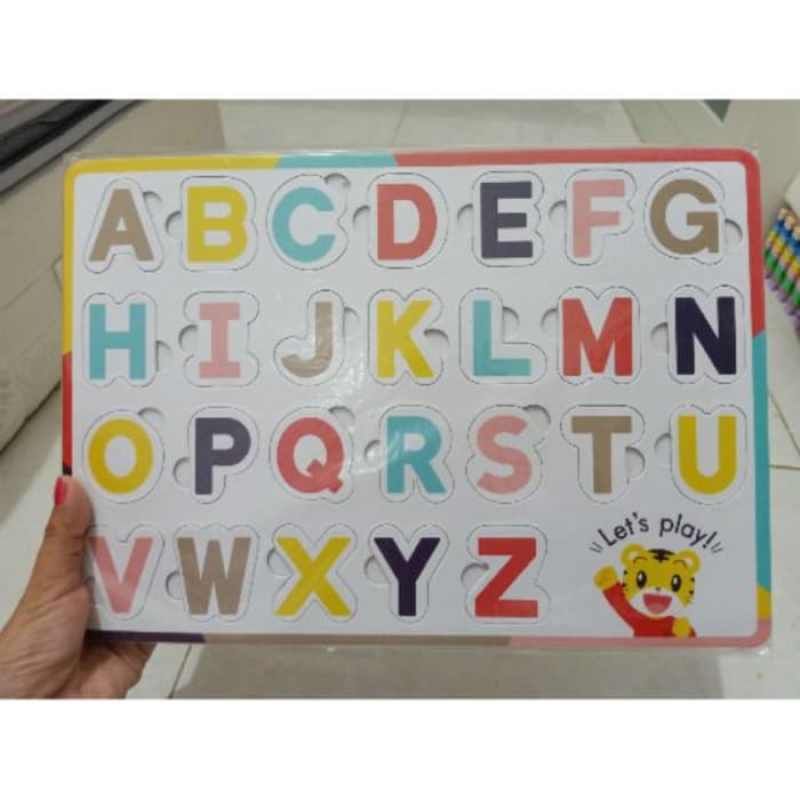 Jual Jual ALPHABET PUZZLE MAINAN EDUKASI ANAK ABJAD MENGENAL HURUF ...