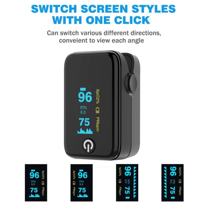 Jual Animacos Ujung jari pulse oximeter monitor saturasi oksigen darah ...