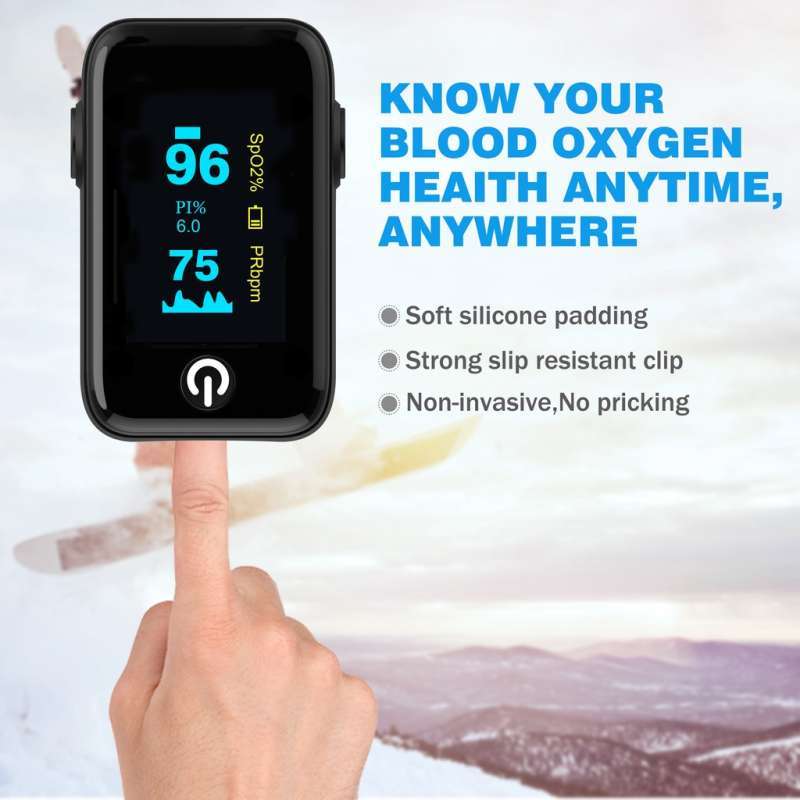 Jual Animacos Ujung jari pulse oximeter monitor saturasi oksigen darah ...