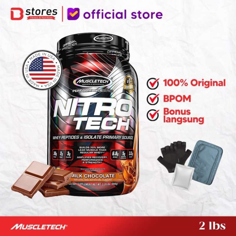 Jual Muscletech Nitrotech Whey Protein 2lb Bstores - Chocolate di ...