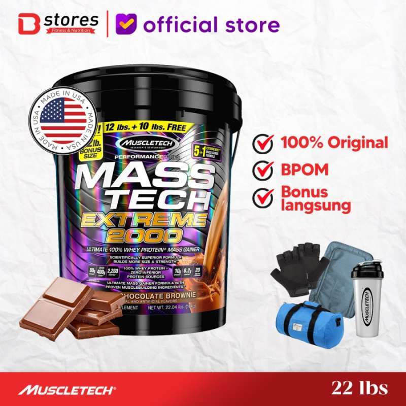Jual Muscletech Masstech 22lb Mass Gainer Bstores - Vanila Di Seller ...