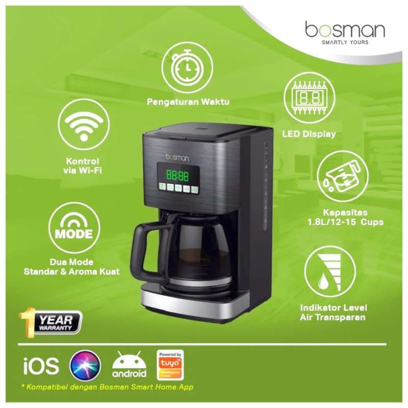 Jual Jual Bosman Smart Coffee Maker | Mesin Kopi Otomatis | Iot | Smart ...