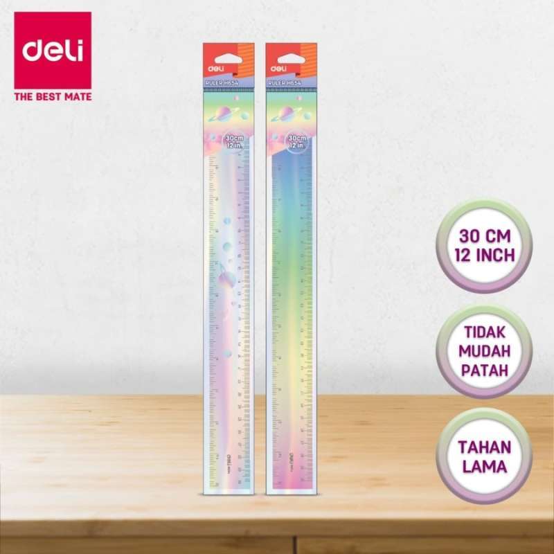 Jual Penggaris Deli 30cm Warna Gradasi - H654 di Seller TG JKT ...