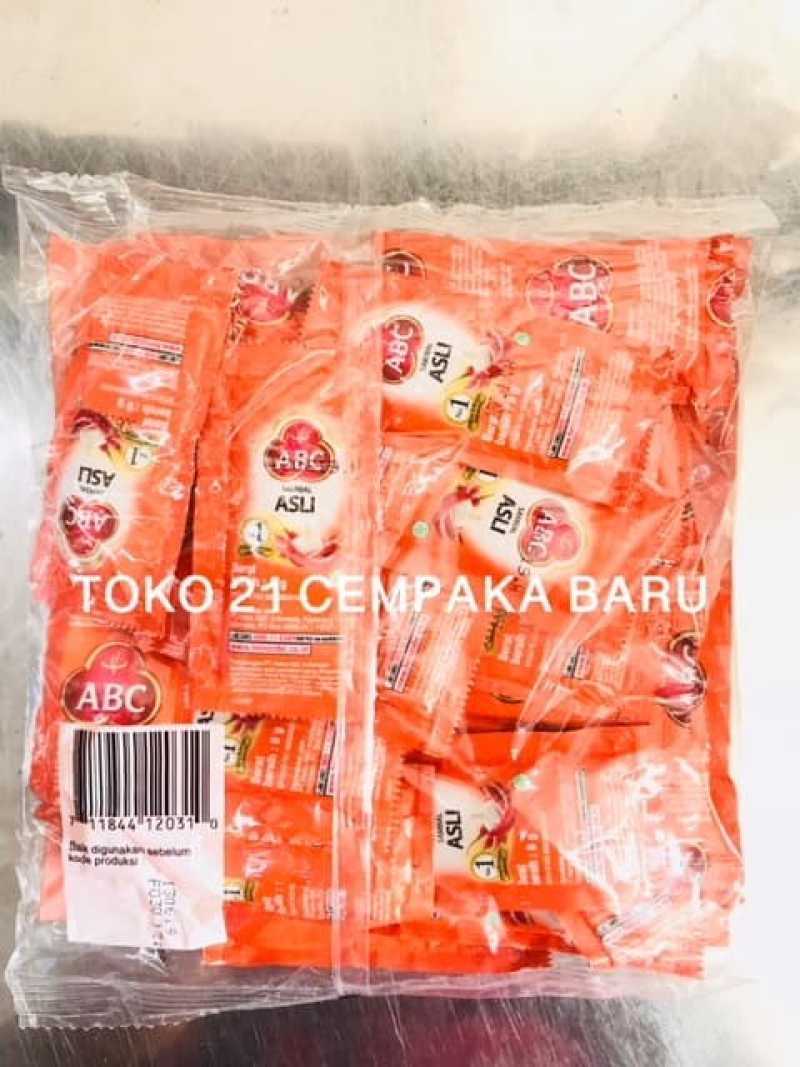 Jual Abc Sambal Asli Sachet Kecil 1 Karton Isi 24 Pack |saus Saos Abc ...