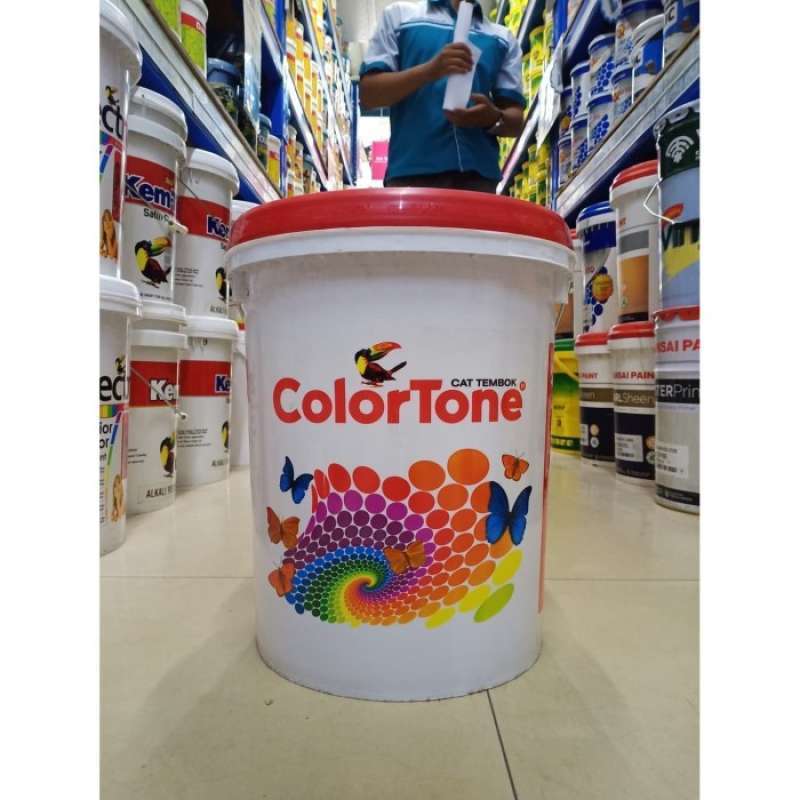 Jual Cat Tembok Dinding Colortone Color Tone Pail 17.5 L Super White ...