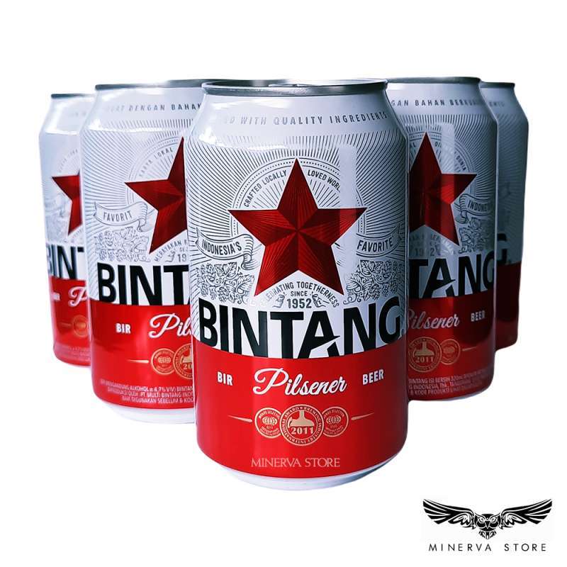 Promo Bintang Pilsener Bir Kaleng 320ml Diskon 9% Di Seller Minerva ...