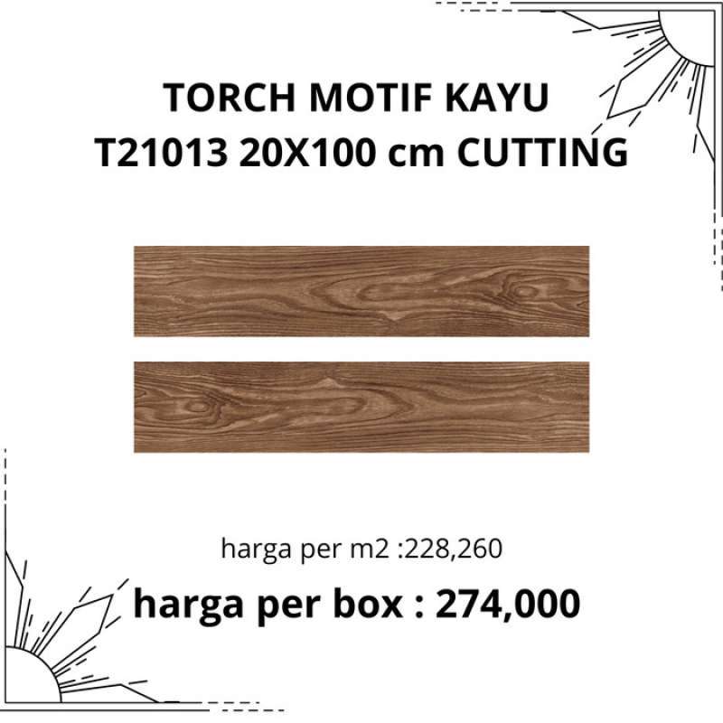 Jual Granit Interior&eksterior Dinding&lantai 20x100 M Motif Kayu Cutting - T21001 Di Seller ...