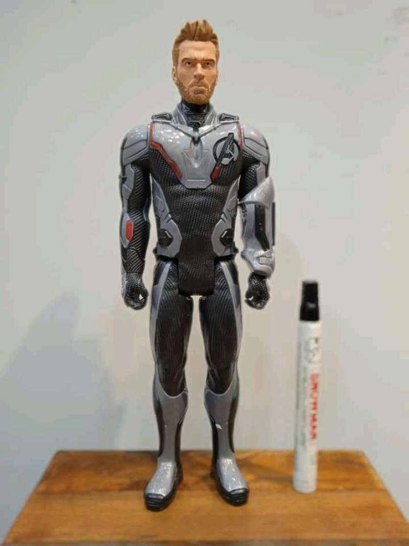 Jual mainan figure captain america nano suit full avengers marvel titan ...