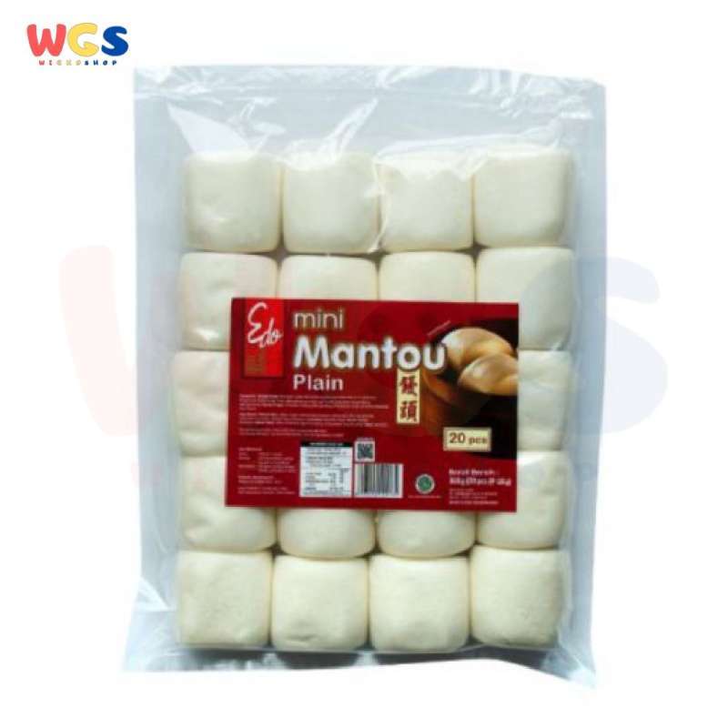 Jual Edo Mini Mantou Plain Oriental Mini Steamed Buns Frozen Food 20p x ...