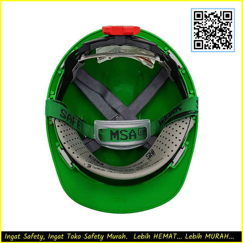 Jual Helm Proyek V standar SNI Safety Helmet 1 SET Hijau MSA Lokal ...