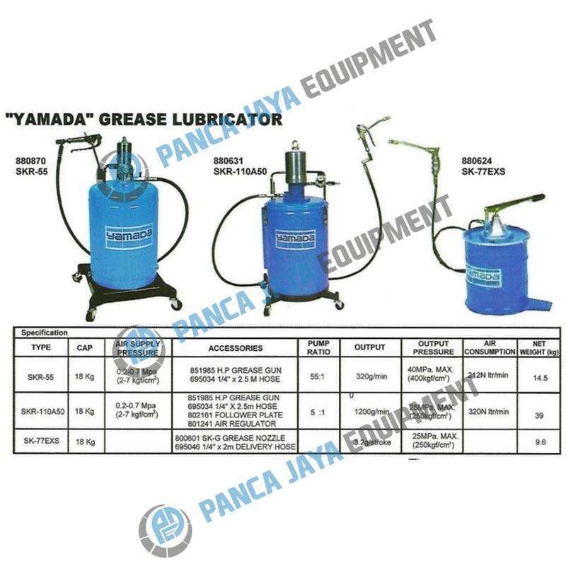 Jual Grease Pump Pneumatic - Pompa Gemuk Angin Yamada Skr-55 Ex Di ...