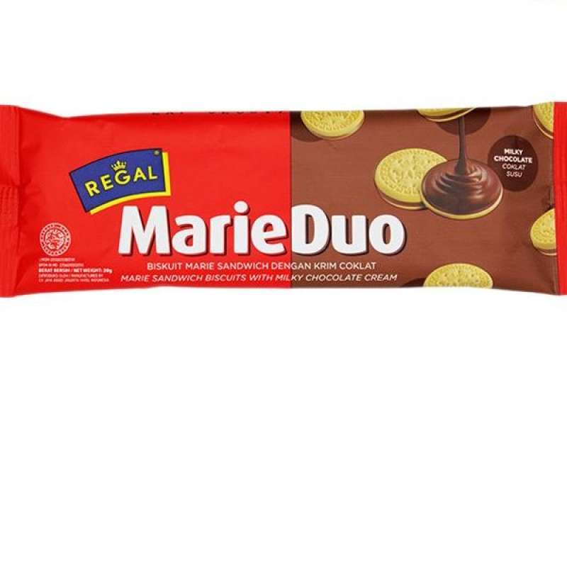 Jual REGAL Marie Duo Cokelat Biskuit 20g di Seller Ayu Nadi - Kota ...