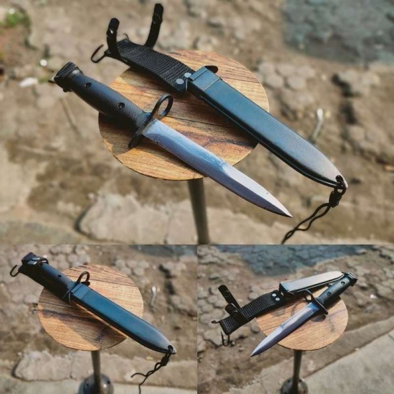 Jual PISAU SANGKUR BELATI BAYONET KOMANDO S1 PINDAD TNI AD KOSTRAD di ...