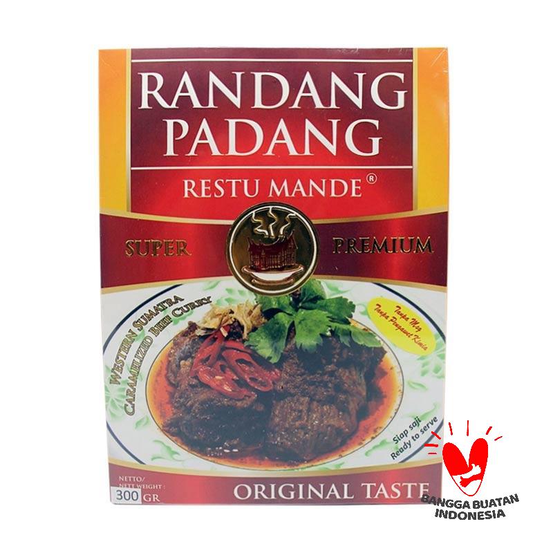 Jual Restu Mande Rendang Sapi Original Taste Makanan Instan [300 G] Di ...