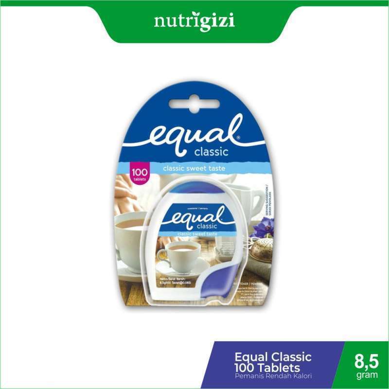 Jual Nutrigizi | Equal Classic Sweetener 100 Tablets Pemanis Diabetes ...