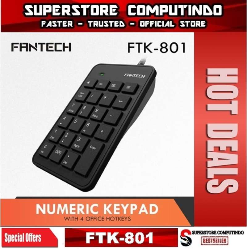 Jual Fantech Numeric Keyboard Office Original Murah - Harga Diskon Juli 2024 | Blibli