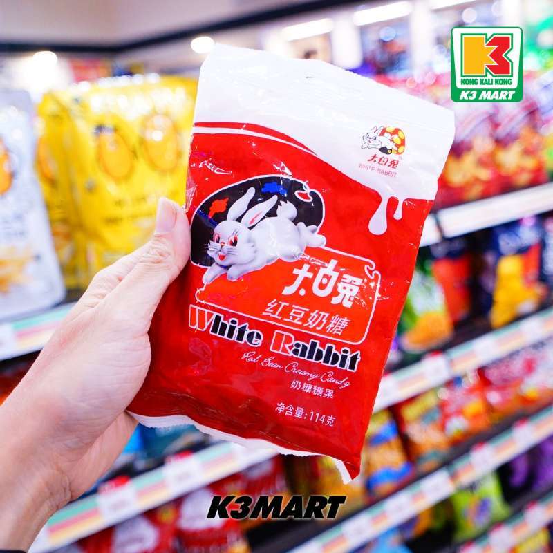 Jual White Rabbit Red Bean Flavour Creamy Candy 114gr Di Seller K3mart ...